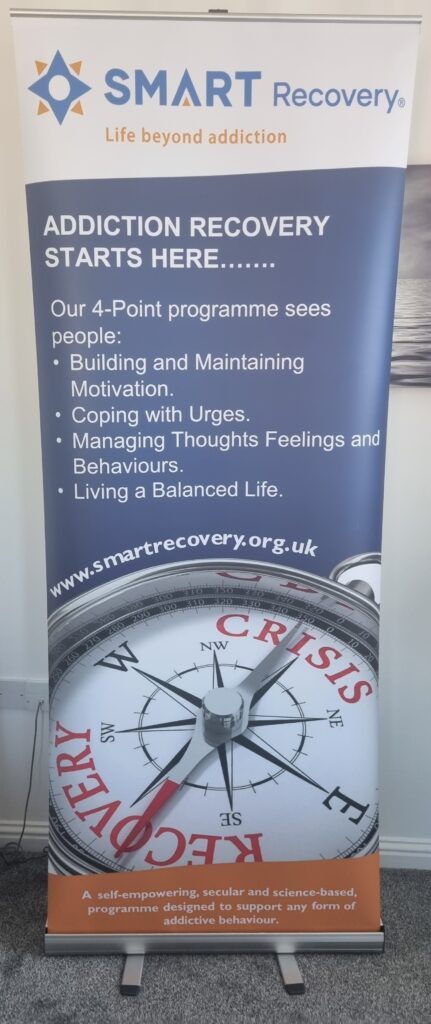 UK SMART Recovery Roller Banner - UK SMART Recovery